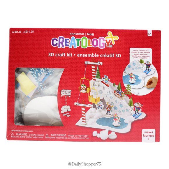 Creatology | Holiday | Creatology Diy 3d Craft Kit Interactive Ski Hill ...